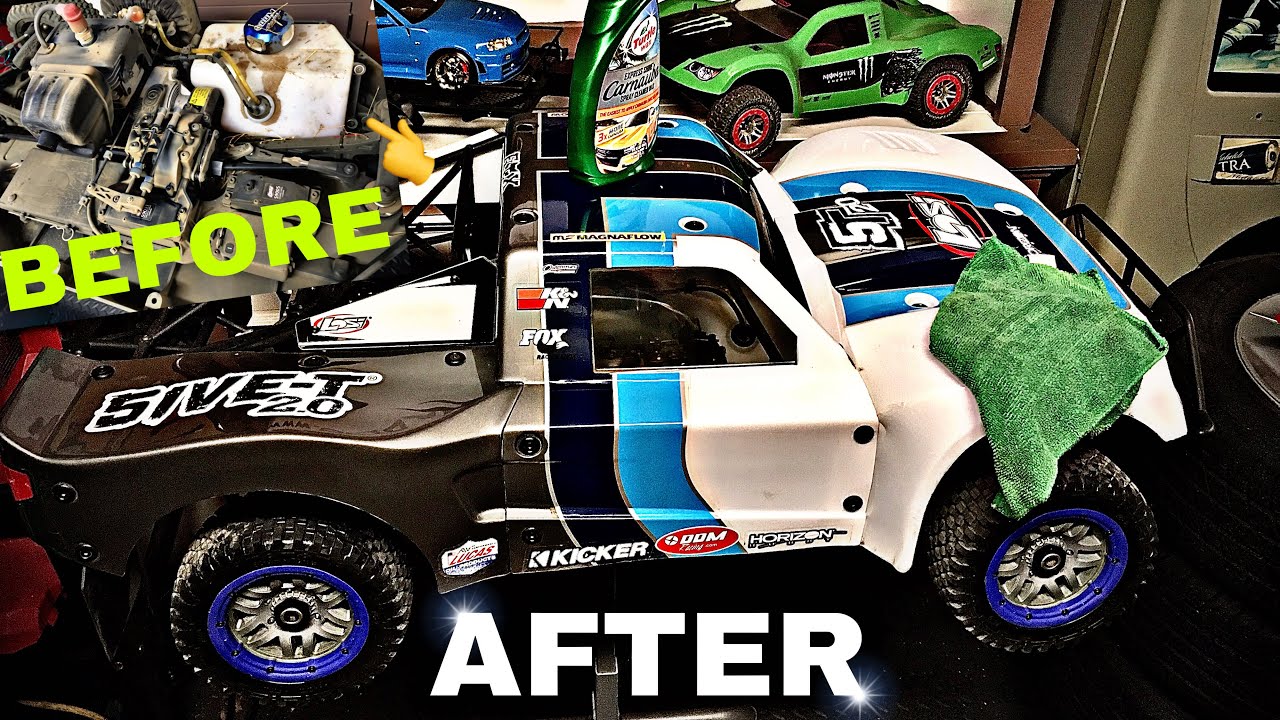 How to clean your RC car ( Losi 5ive-T 2.0) - YouTube