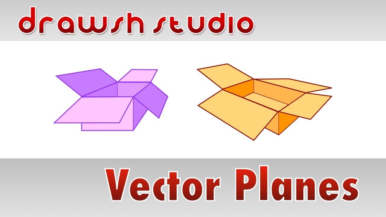 How to Draw Vector Planes In Linear Perspective - YouTube