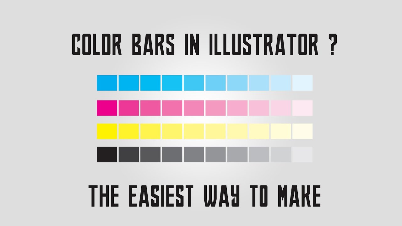 How to make Color Bars in Adobe illustrator in Urdu - YouTube