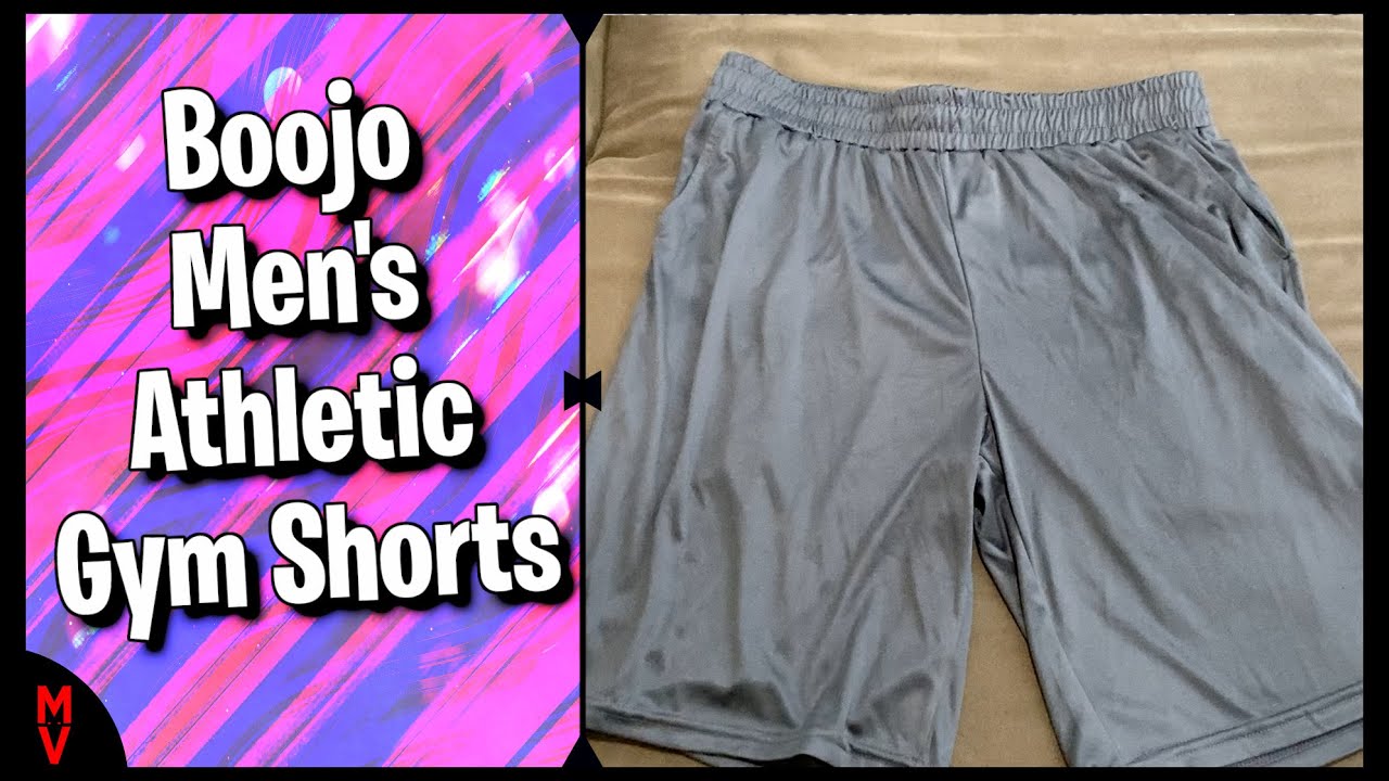 Boojo Men's Athletic Gym Shorts || MumblesVideos Product Review - YouTube