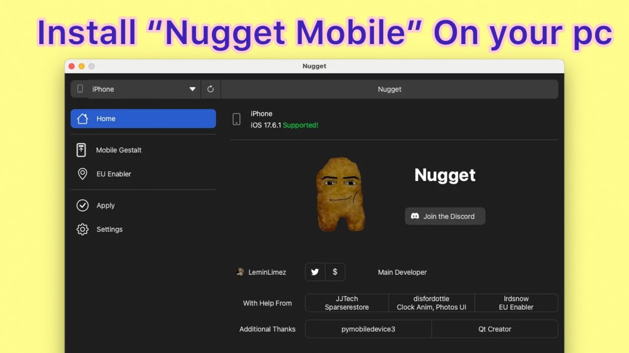 Install "Nugget Mobile" On your pc - YouTube