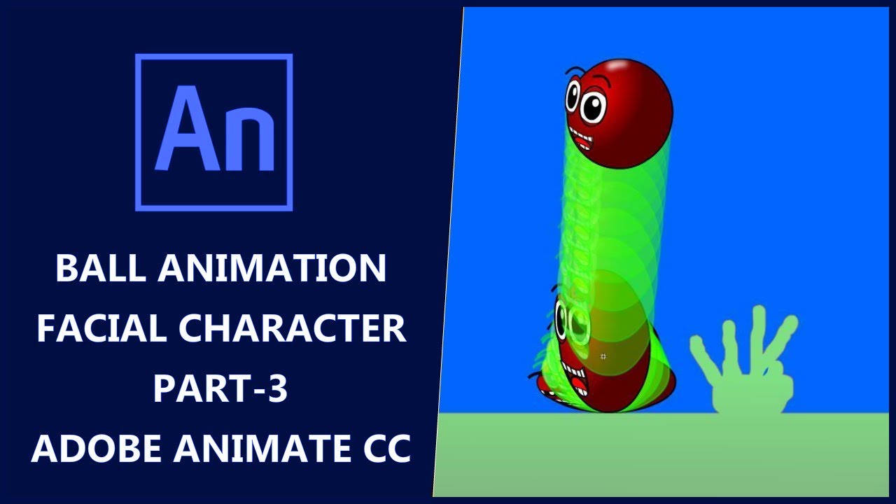 Bouncing Ball Character in Adobe Animate CC in Hindi part 3 | 2D ...