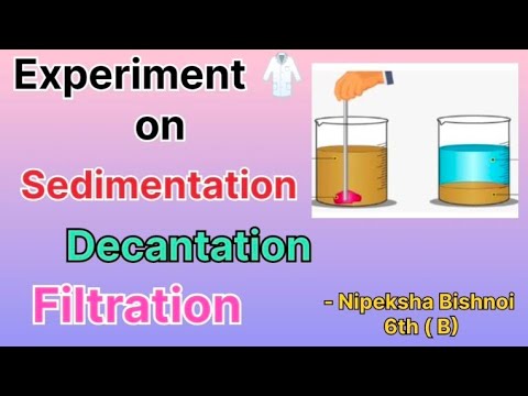 Sedimentation, Decantation and Filtration 💦*EXPERIMENT* 🧪 ll NS Kids ...