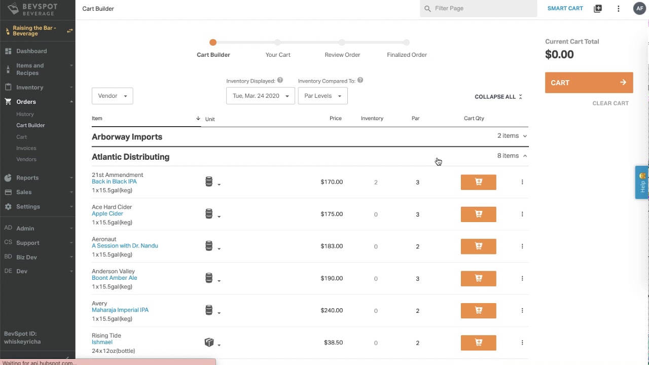 Smarter ordering with BevSpot - YouTube