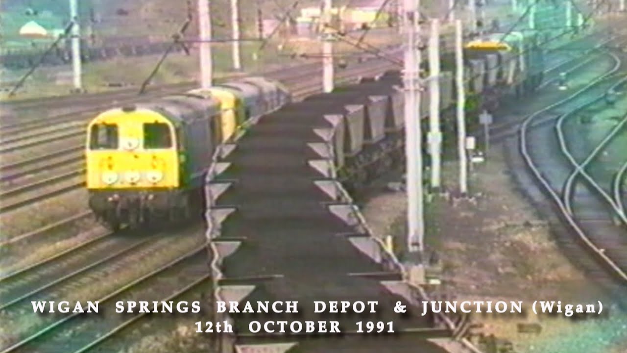 BR in the 1990s Wigan Springs Branch Depot & Junction on 12th October ...