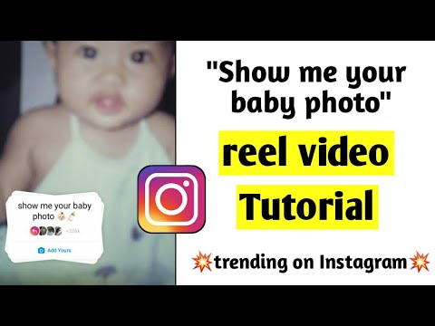 How to do "Show me your baby photo "trend on instagram story|instagram ...