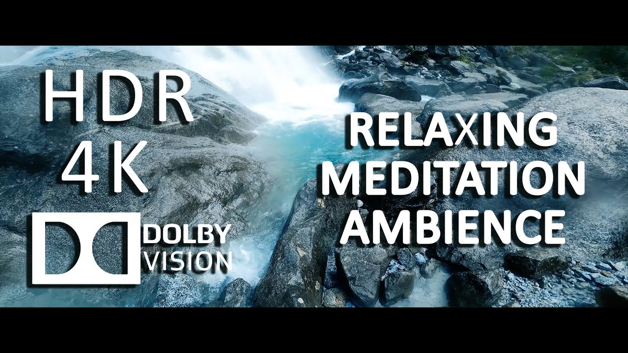 4K UHD UltraHD/Relaxing/Meditation/Ambience/Beautiful Waterfall/River ...