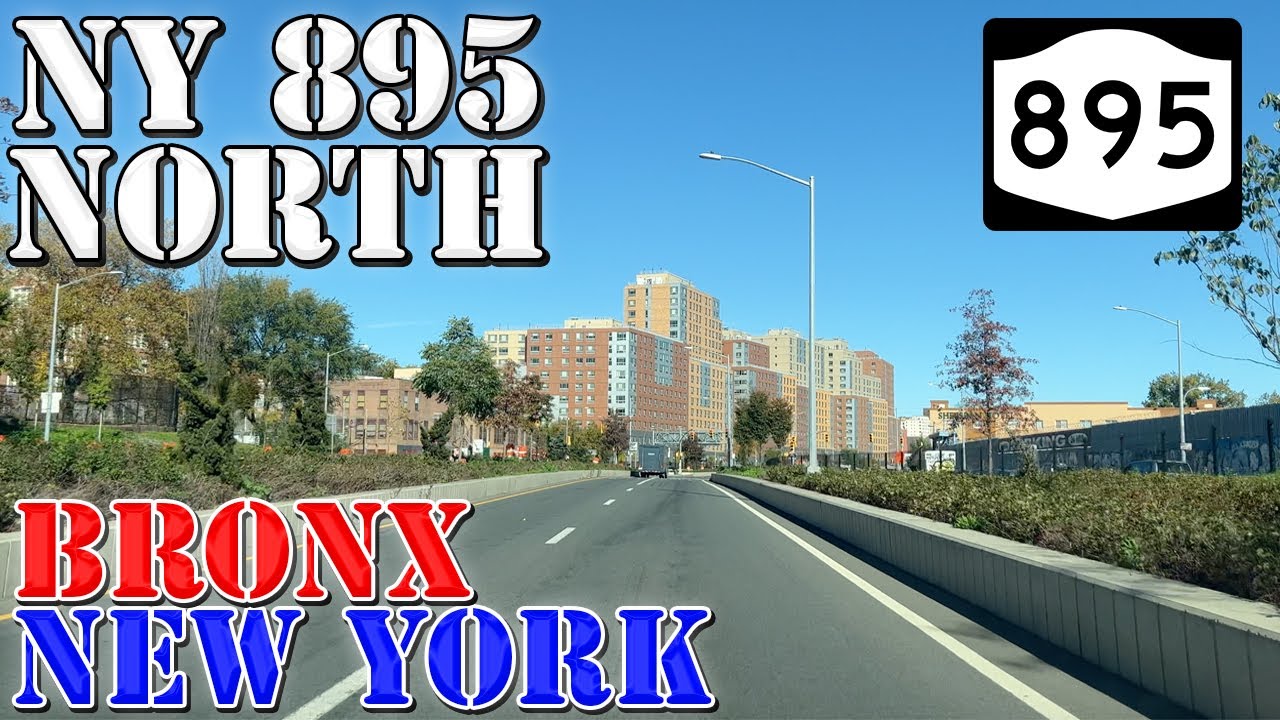 NY 895 North Sheridan Blvd Bronx New York 4K Highway Drive