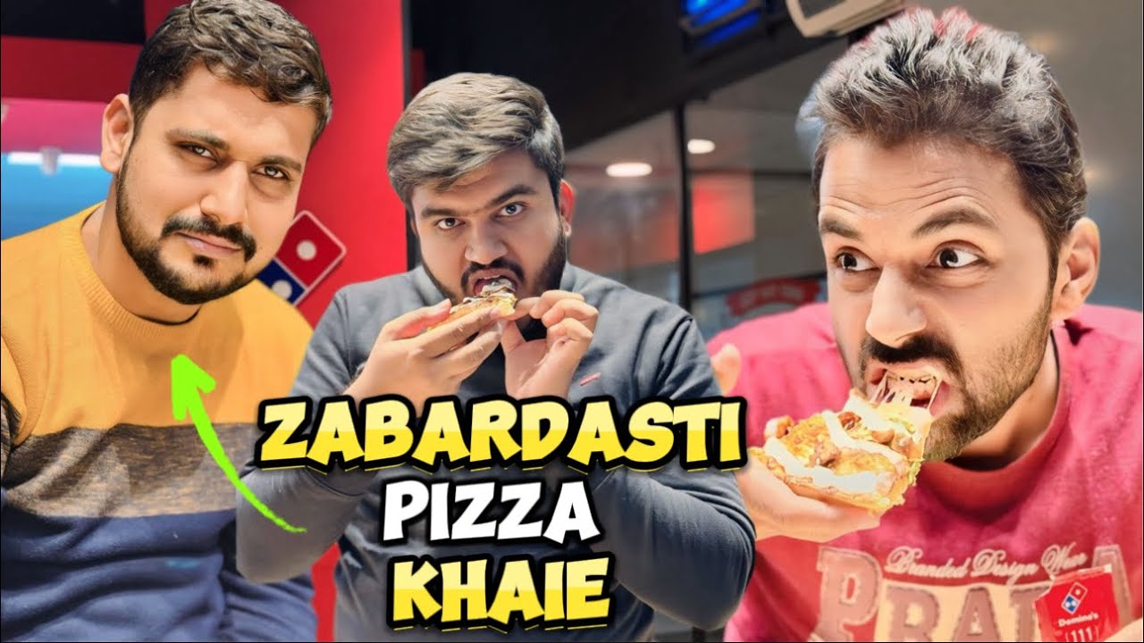 Mehran ne pizza 🍕 party daay the hum ne Enjoy 😉 kiya - YouTube