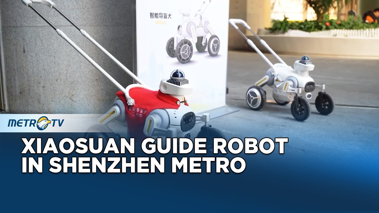 AI Guide Dog Robot Tested in Shenzhen Metro - YouTube