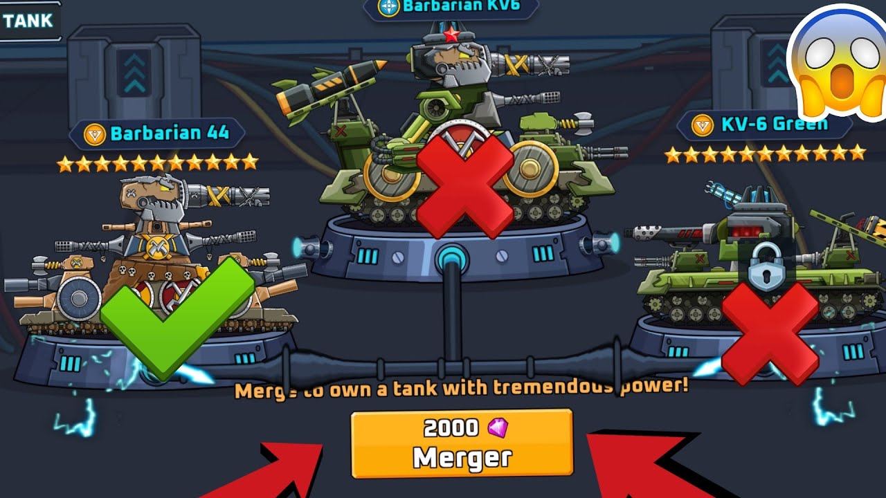 Tank Arena Steel Battle (Early Access) Barbarian KV6 Tank vs Boss Tank game play new - YouTube