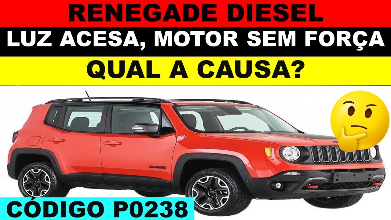 Código P0238 Jeep Renegade diesel luz acesa motor fraco sem força ...
