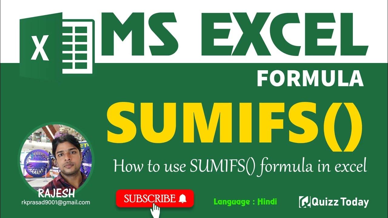 Complete Microsoft Excel Tutorial - How to use SUMIFS formula in excel ...
