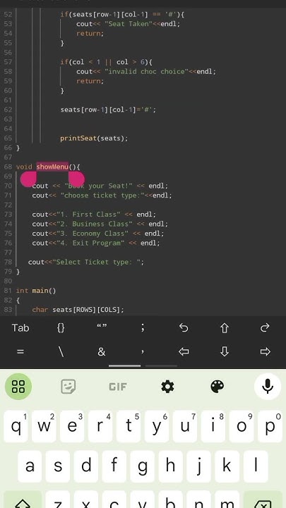 Airline Seat Reservation System c++. - YouTube