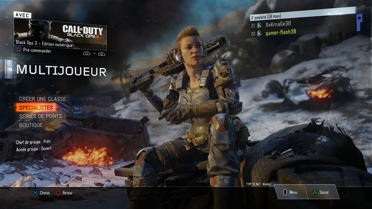 Call of Duty Black Ops 3:Gameplay avec Battery (machine de guerre ...