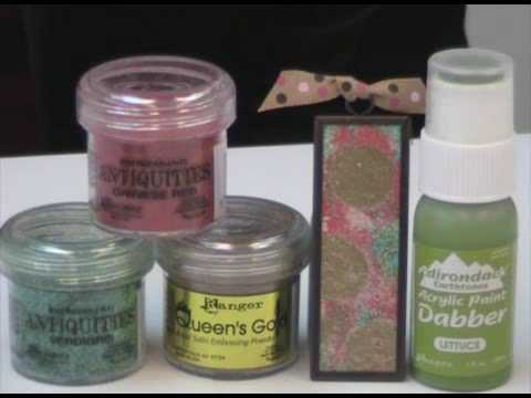Tips & Techniques Using Ranger's Inkssentials™ Frosted Memory Glass ...