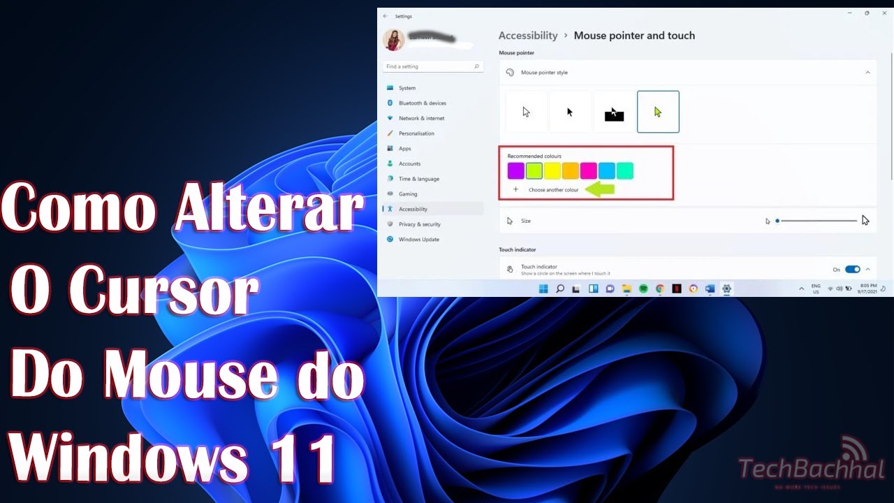 Como alterar o cursor do mouse do Windows 11 - YouTube