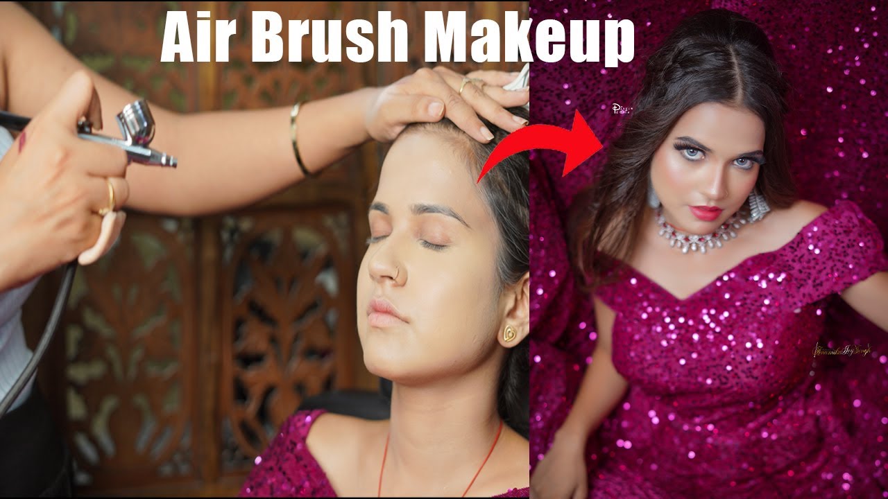 Airbrush makeup tutorial | Airbrush makeup kaise hota hai | Airbrush ...