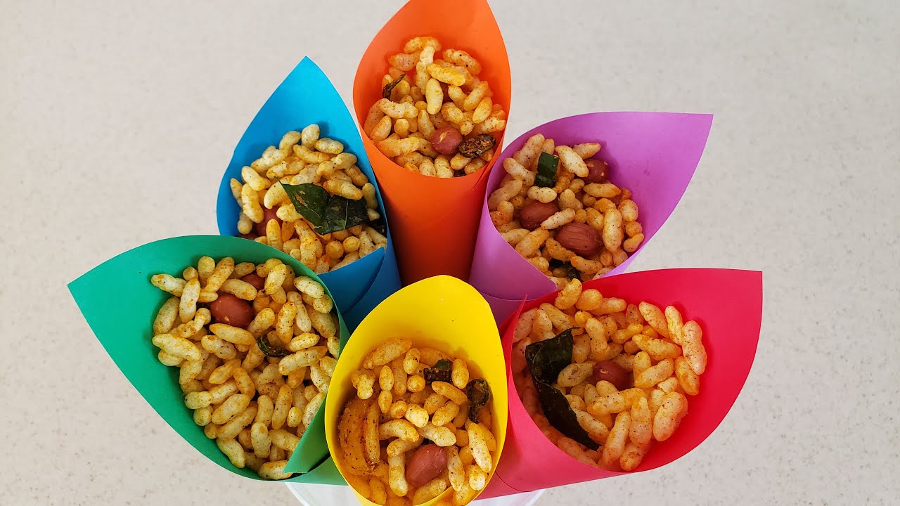 Kolhapuri Bhadang Murmura - Spicy Savory Puffed Rice - Vagharela Mamra ...