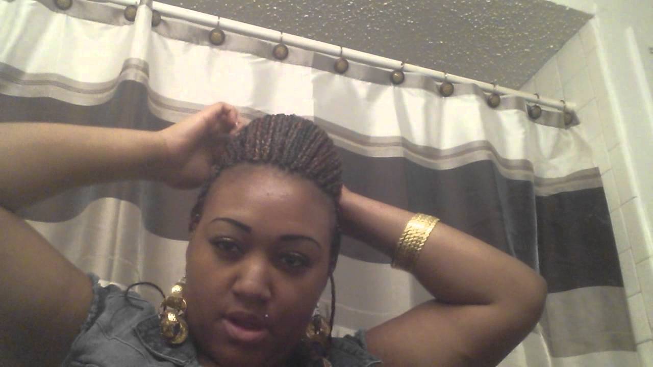 My mohawk with micro braids - YouTube