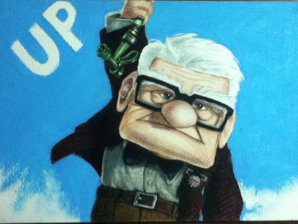 Carl Fredrickson (UP - Altas Aventuras) - Desenho passo a passo - YouTube