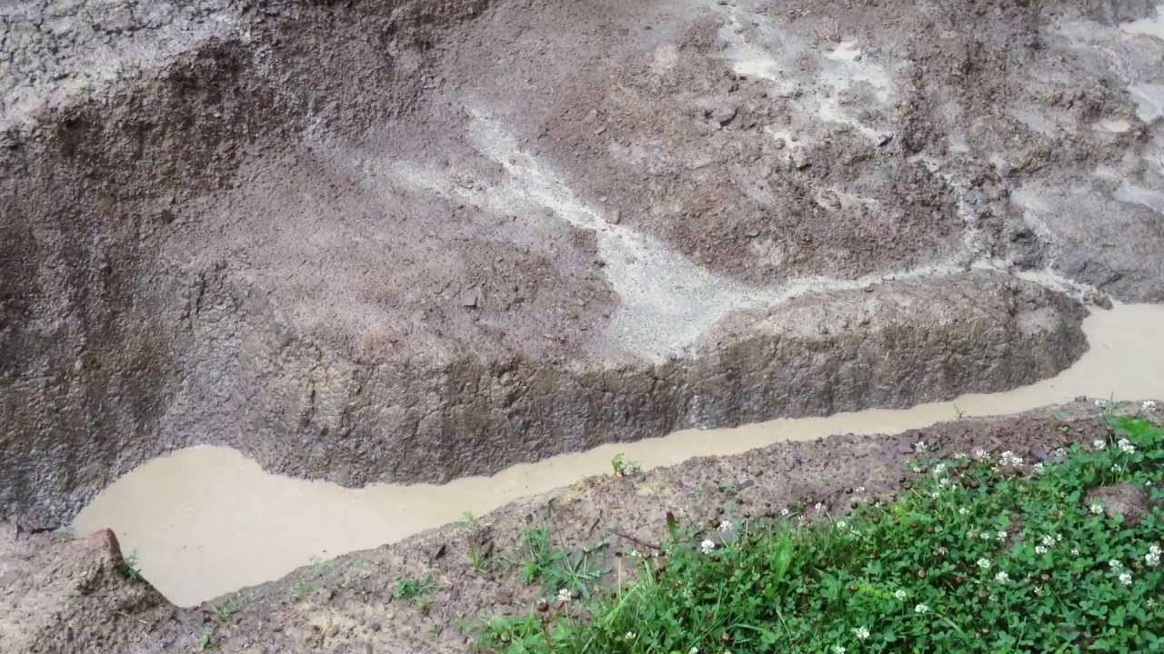 Fishing Pond Expansion - Initial Berm Construction - YouTube