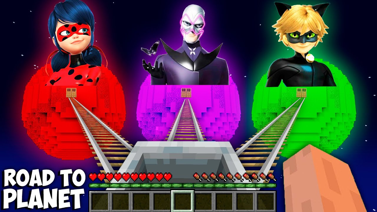 I found SECRET ROAD to PLANET LADYBUG and CAT NOIR in Minecraft SONIC ...