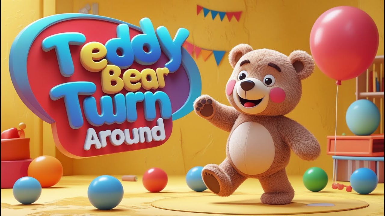 Teddy Bear Teddy Bear Turn Around - 3D Baby Songs & Nursery Rhymes for ...