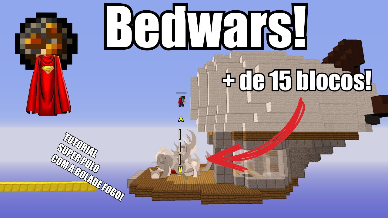COMO FAZER SUPER PULO COM BOLA DE FOGO! (la ele) NO MINECRAFT BEDWARS ...