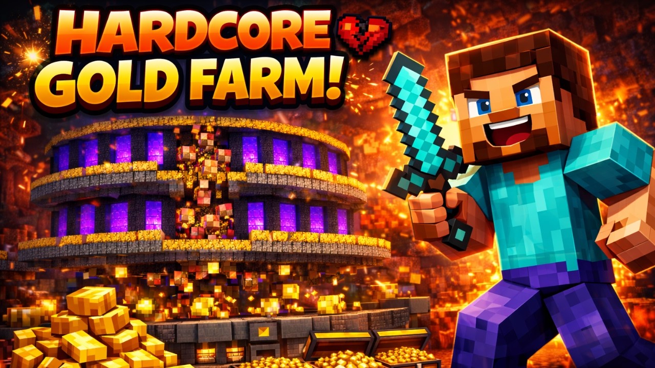 This Gold Farm Makes UNLIMITED Gold in Minecraft! - YouTube