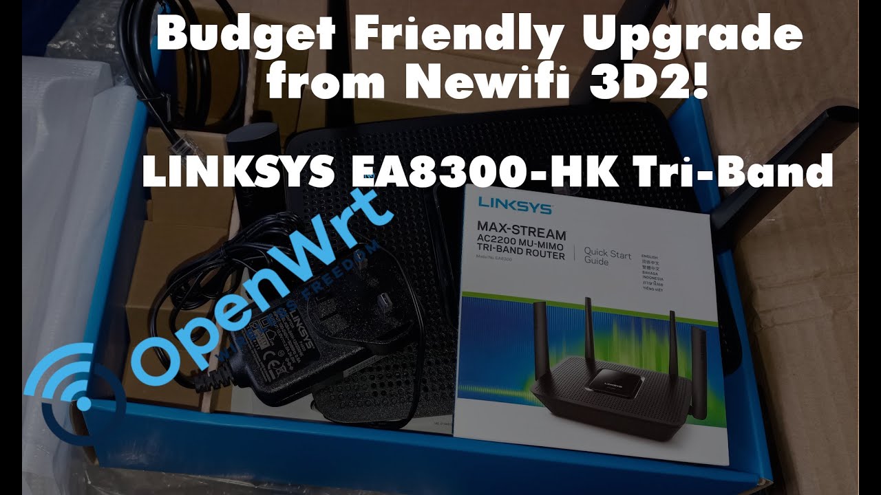 Linksys EA8300-HK Tri-band WiFi 5 Unboxing and OpenWRT Installation ...