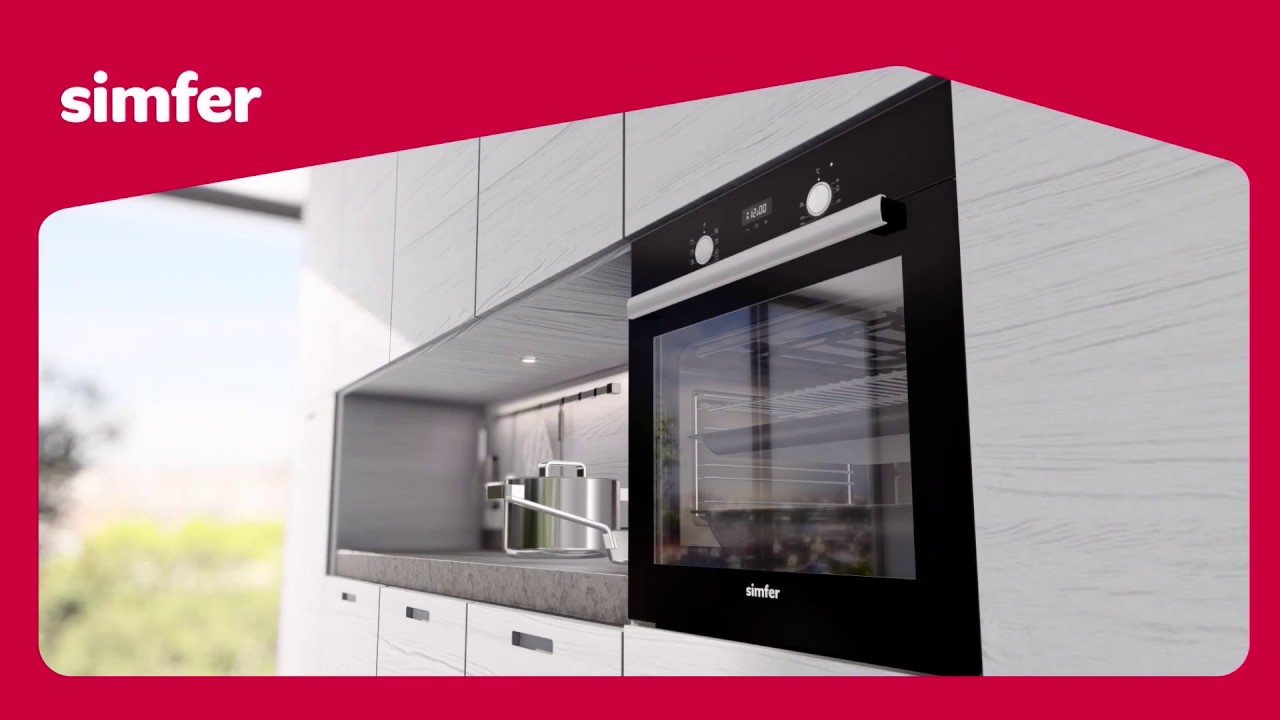 Тройное стекло в духовых шкафах Simfer - YouTube