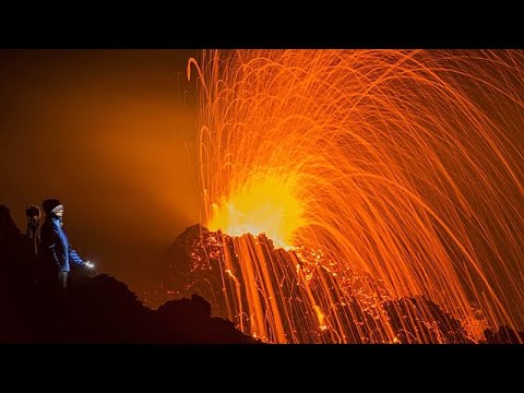 Réunion Adası'nda lavlar 19 yıl sonra yeniden okyanusa ulaştı