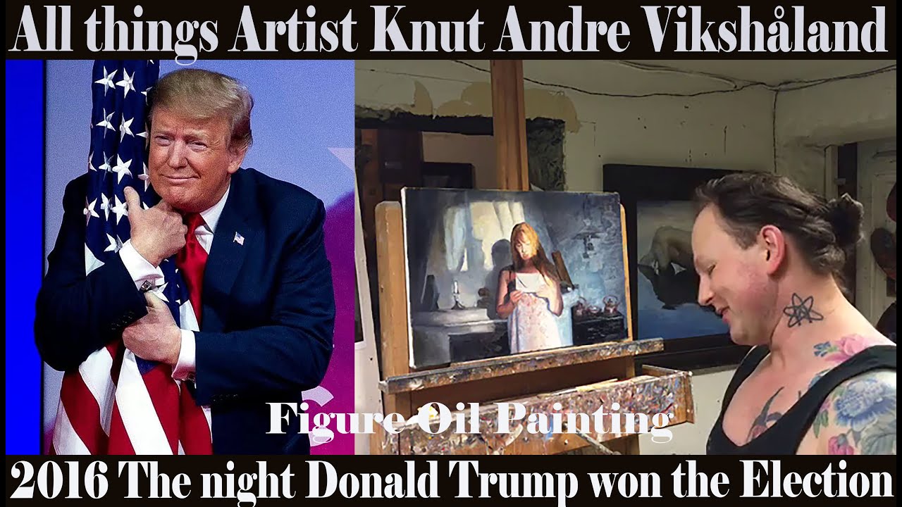 2016 The Night Donald Trump won the Election - Figure Oil Painting ...