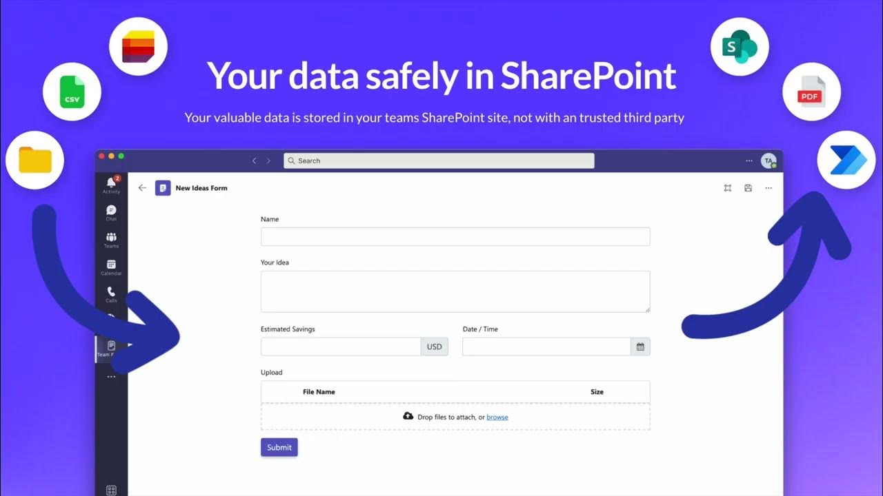 Team Forms - Connecting SharePoint Data to Your Forms - YouTube