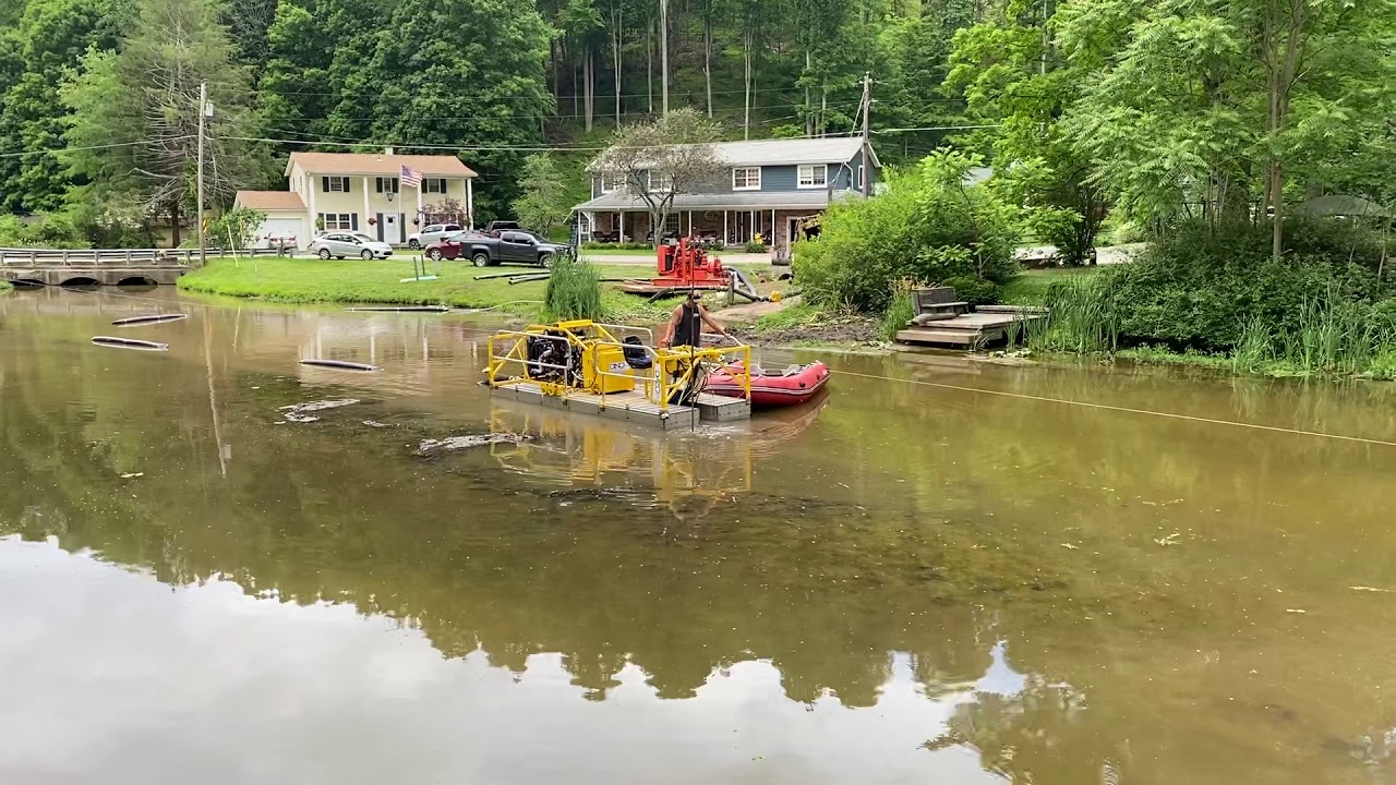 Lake Floyd West Virginia Dredging - YouTube
