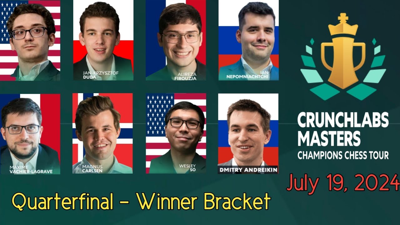 CrunchLabs Masters 2024 | Winners Quarterfinals - Magnus, Nepo, Alireza ...