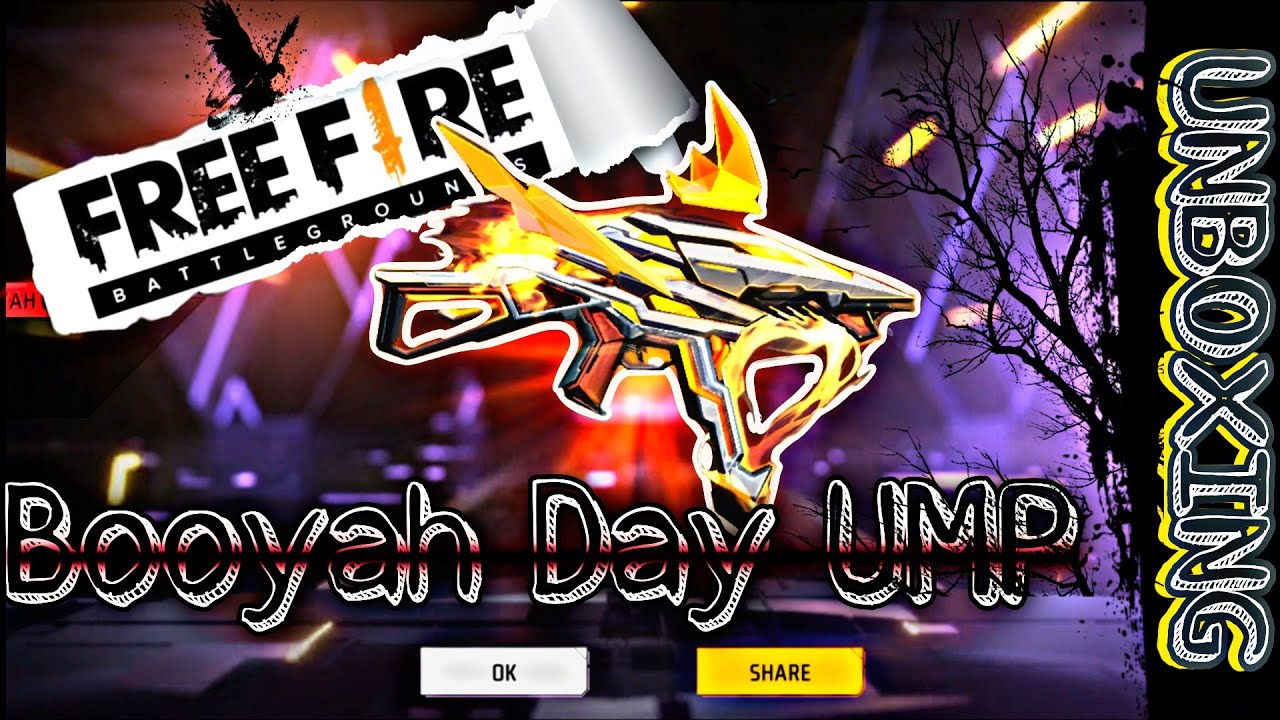 Booyah UMP Unboxing | New Evo Skin Unlock Free Fire Max Evo Royale ...