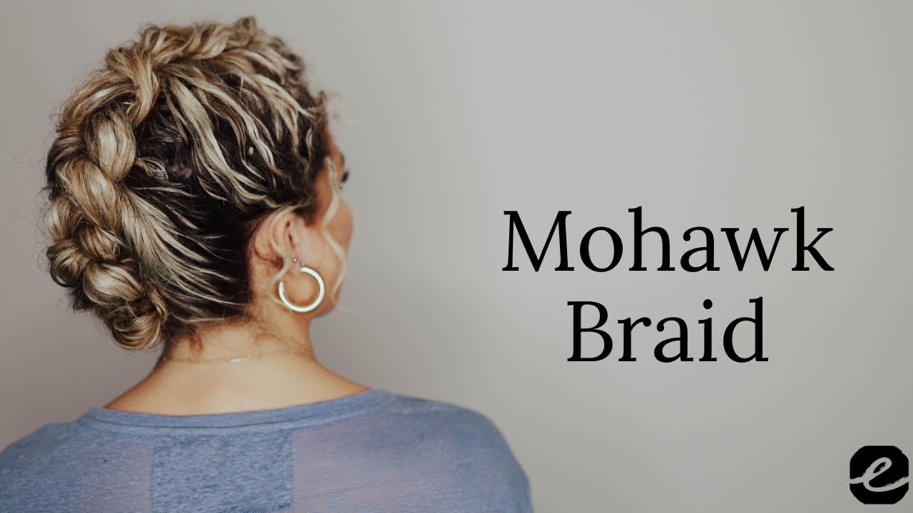 Dutch Mohawk Braid | For Curly Hair - YouTube