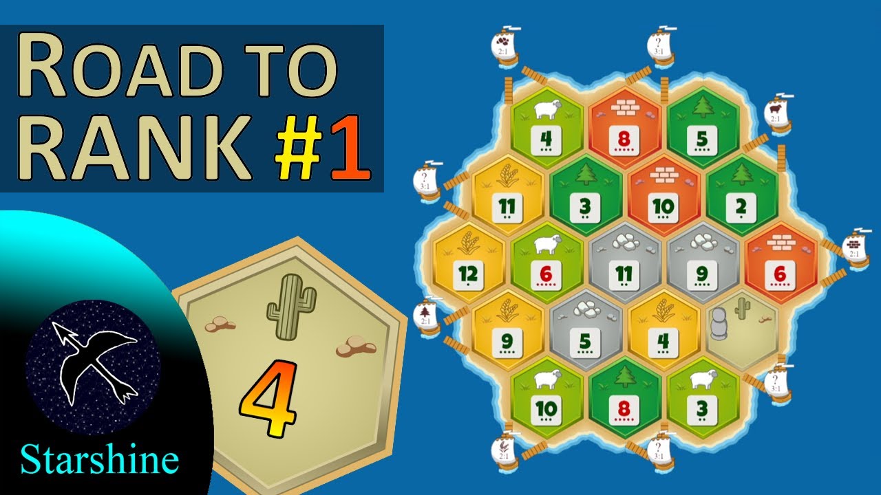 Road to Rank 1: Game 4 - 5/6/9 Ore-Wheat-Sheep spot?! 🥳 ★ Catan ...