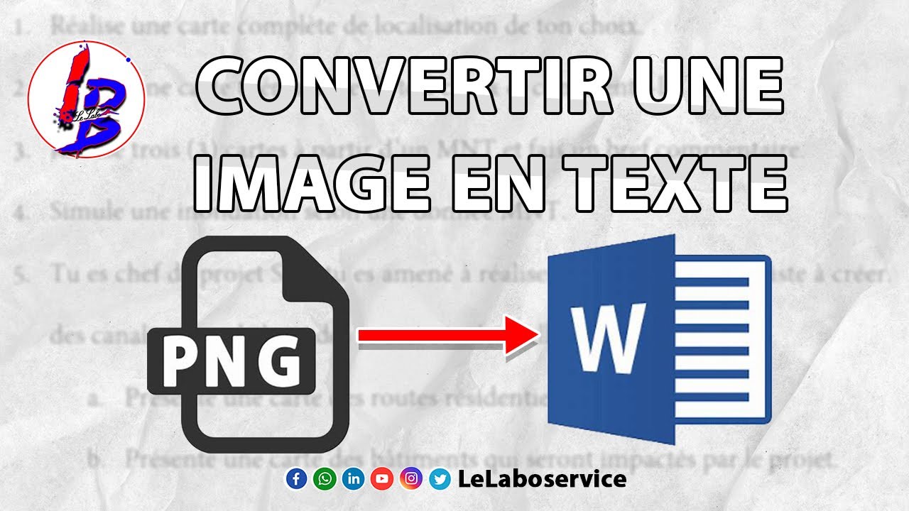 Convertir des images en textes - YouTube