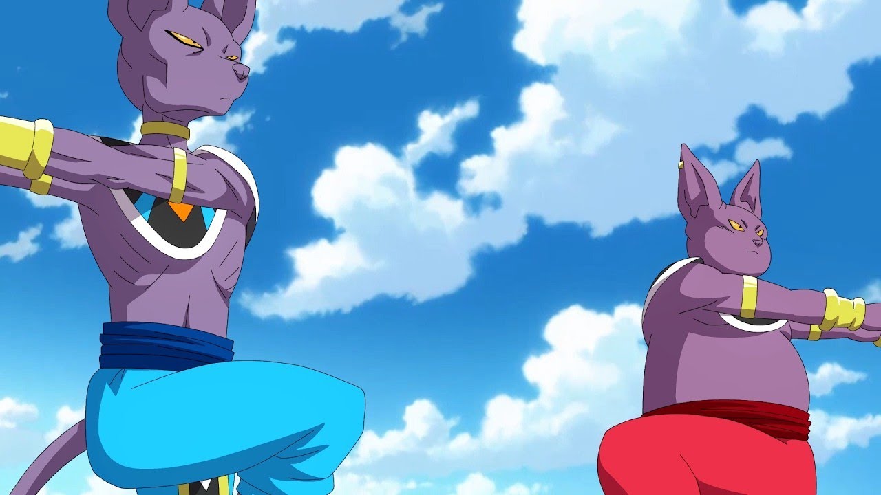 Beerus and Champa perform the Fusion Dance in front of Whis and surpass ...