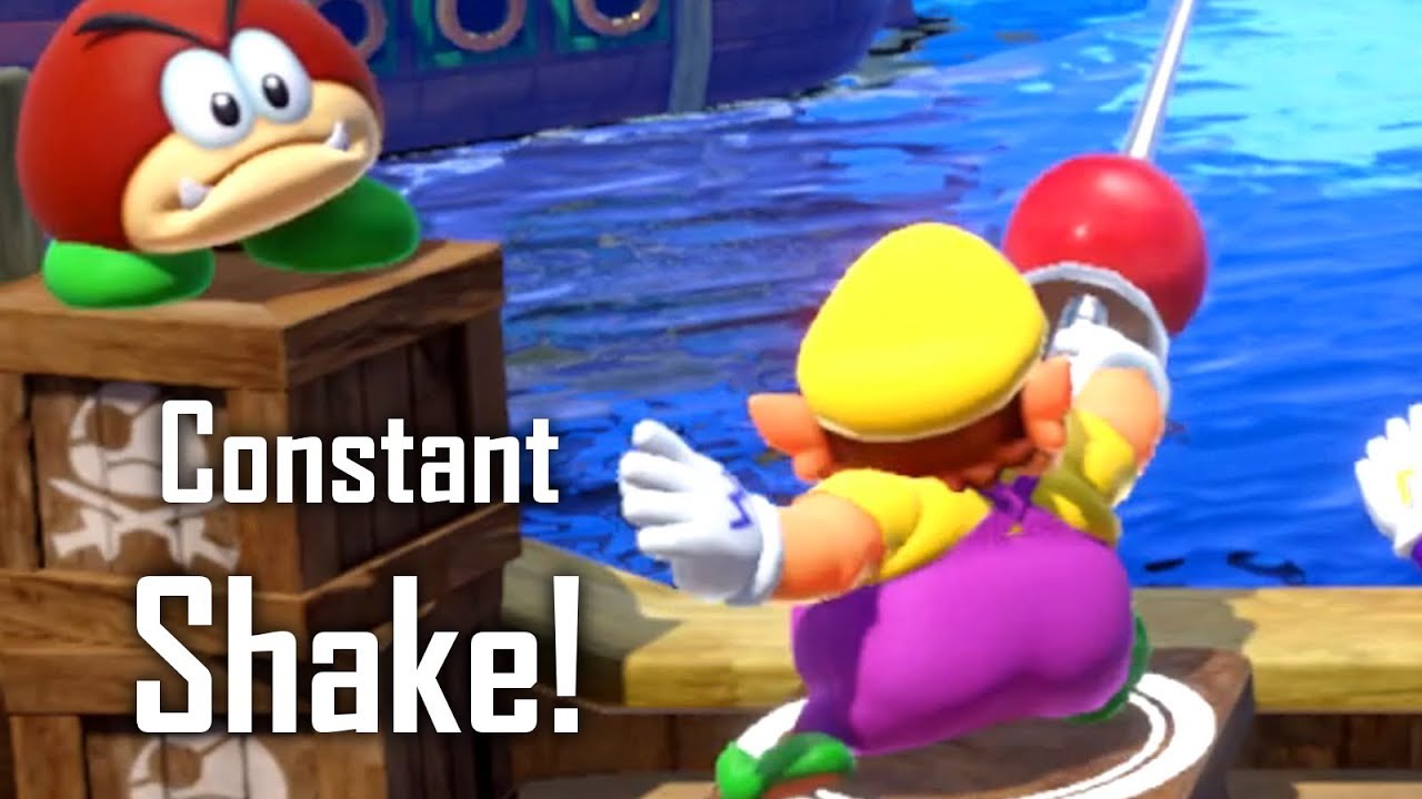 Super Mario Party - Wario wins by constantly shaking the Joy-Cons - YouTube