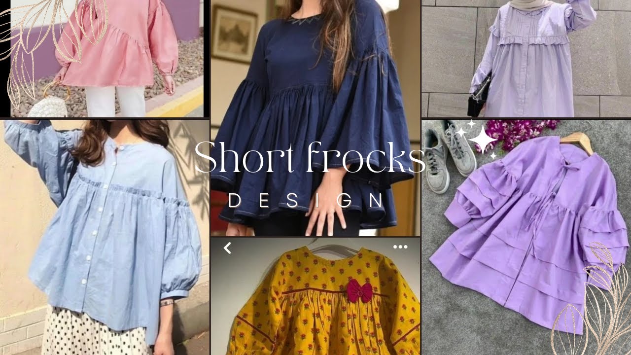 New short frocks design 2024 I Woman's Fashion - YouTube