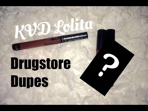 Drugstore Dupes for KVD Lolita!