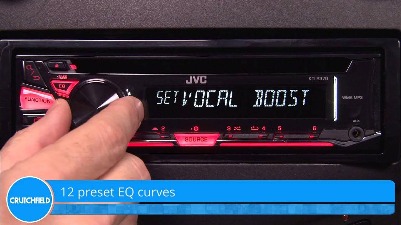 JVC KD-R370 Display and Controls Demo | Crutchfield Video - YouTube