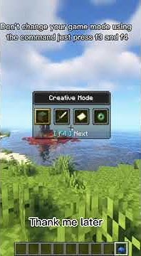 How to change game modes extremely fast in Minecraft - YouTube