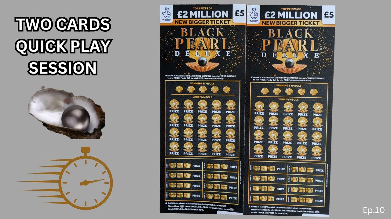 Two Cards Quick Play. Black Pearl Scratch Cards from the UK National ...