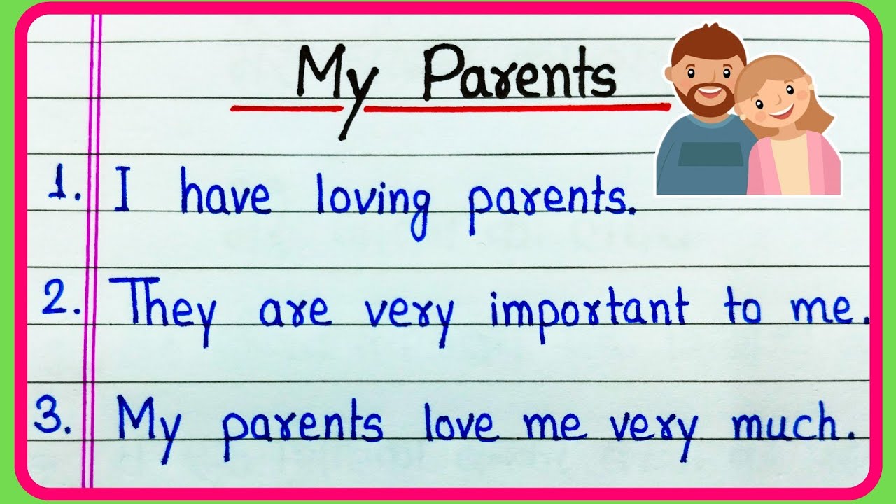 My parents essay in English 10 lines | 10 lines on My parents | Essay ...