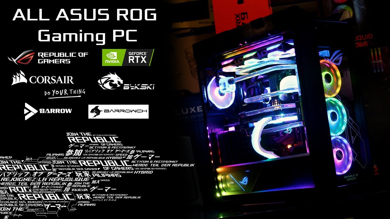 ALL ROG GAMING PC CUSTOM HARD LINE LIQUID COOLING RGB - ASUS ROG HELIOS ...
